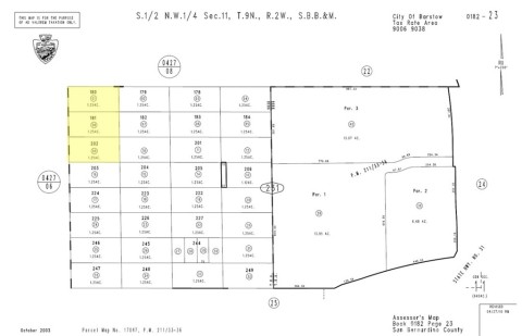 0 Santa Catalina Avenue, Barstow, CA 92311.